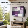Abstract Color Block Outdoor TV Cover 60 to 65 Inch Purple Block Oil ...