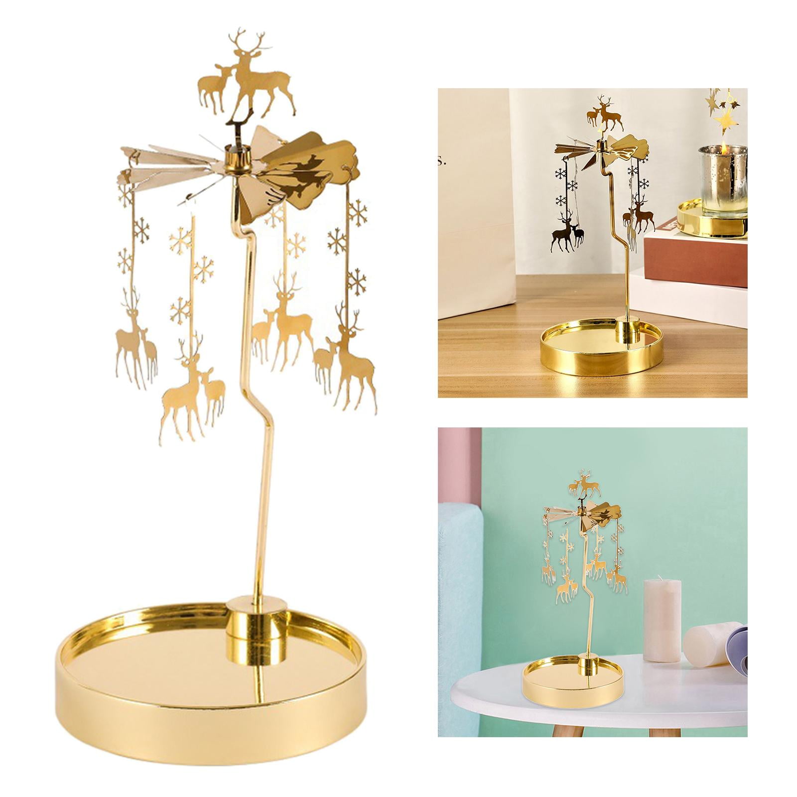 Candle Holder Rotating Votive Candle Holder Tray Candlestick Home ...