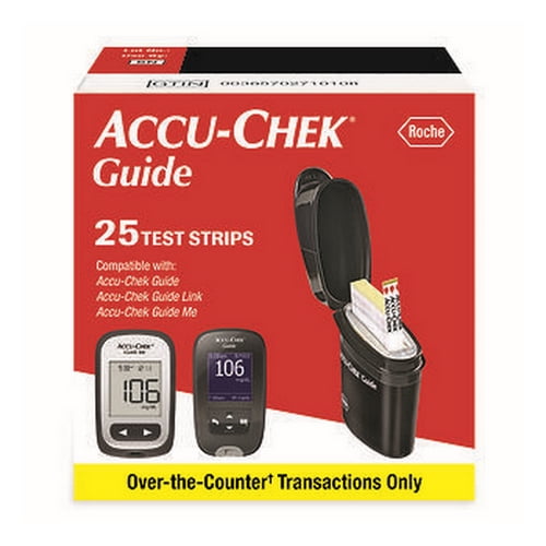 Tiras reactivas Accu-Chek Guide 25 para la prueba de glucosa | Bodega ...