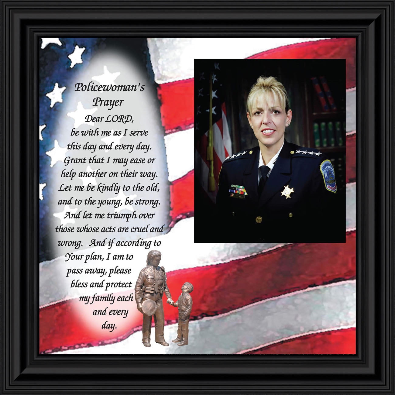 Policewoman's Prayer, Police Officer Gifts for Women, Police Woman ...