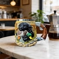 3D Coffee Mug with Handle, Double Wall Resin Stainless Steel Dog Mug ...