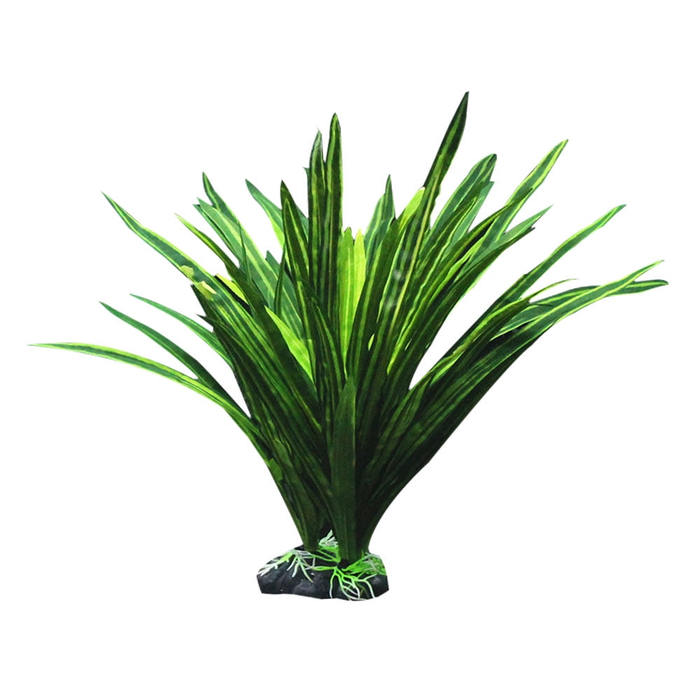 Plastic artificial plants for fish tank decoration，PVC plants in large ...