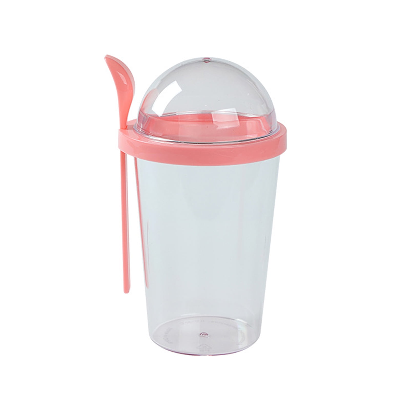 Overnight Oats Jar Breakfast Cereal Container With Lid & Spoon Plastic ...