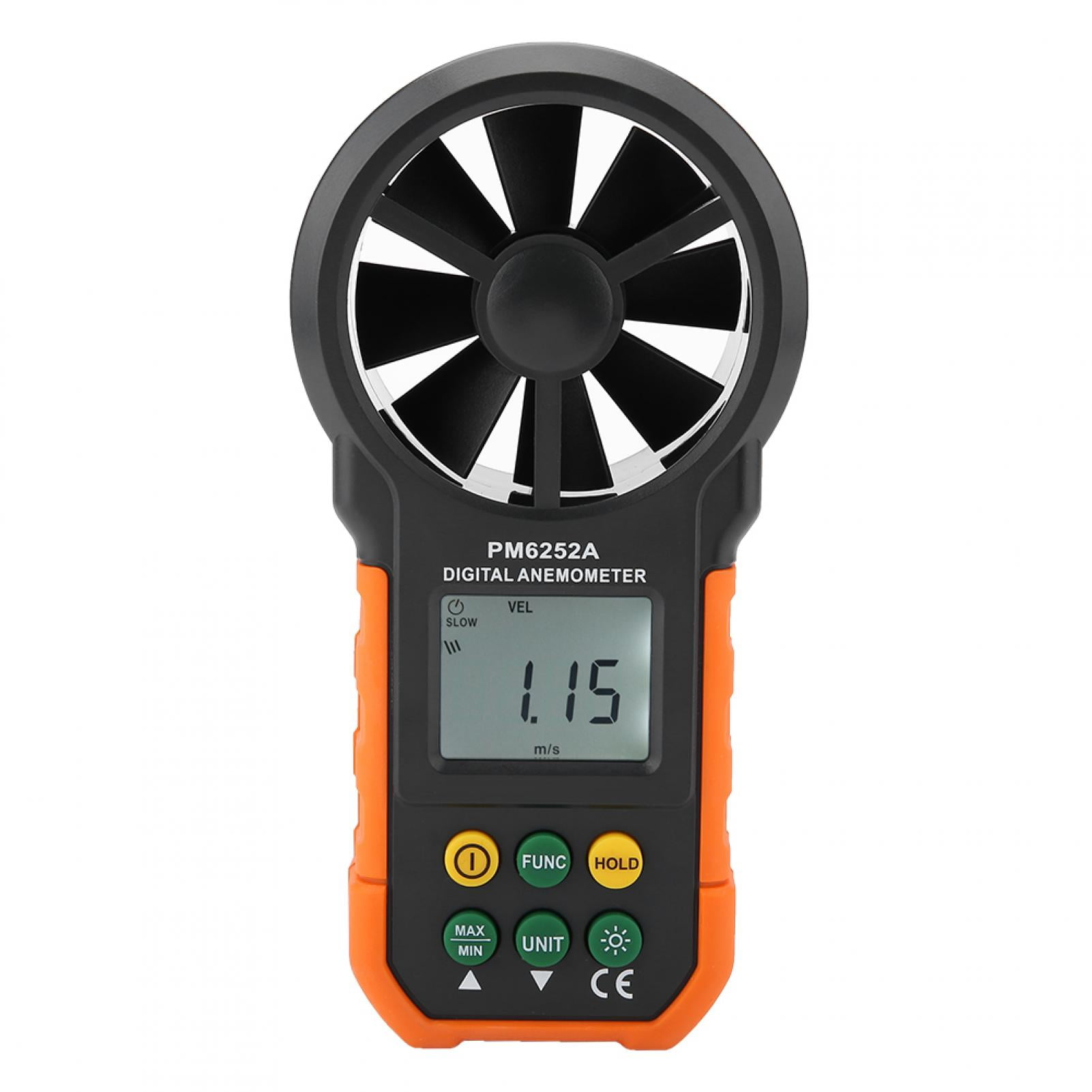Anemómetro Digital Peakmeter Pm6252a Portátil Alta Precisión Industrial