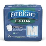 "FitRight Extra Adult Protective Underwear, Moderate Absorbency, Size M ...