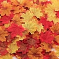 Artificial Fall Maple Leaves Decor 200pcs - Mixed Color Faux Maple Leaf ...