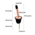 24 Pack Liquor Pour Spouts Set - Stainless Steel bottle spout and ...