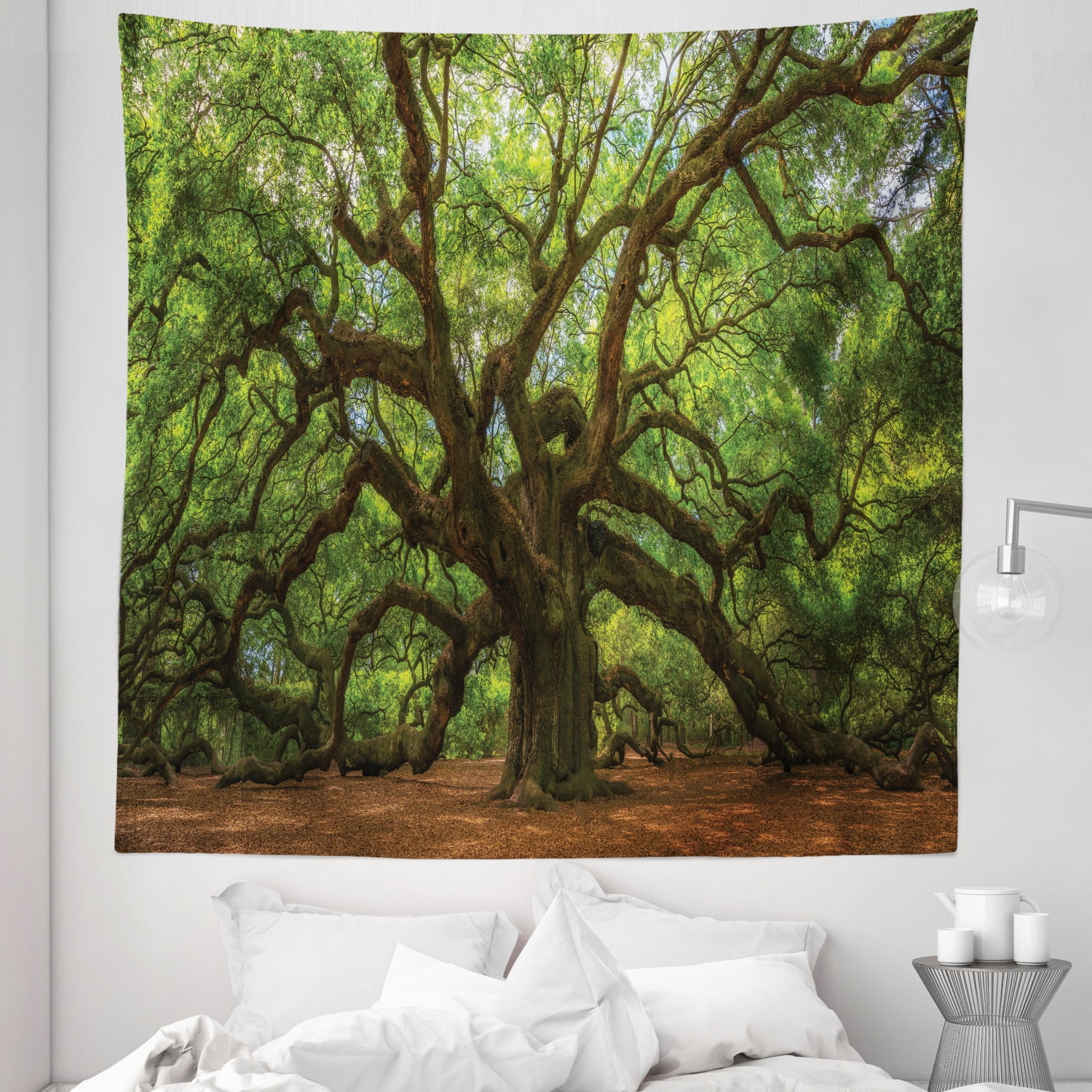 Tree Tapestry, Oak Branch Panorama South Carolina Nature Eco Leaves ...