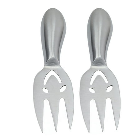 Smiling Face Cheese Forks,2 Pcs Cheese Forks Stainless Steel Cheese ...