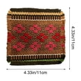 Bohemian Geometric Woven Drink Coasters, Durable Polyester Cotton Blend ...