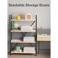 8-Pack A4 Plastic Paper Organizer Box with Two Inner Sizes, Portable ...