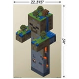 Minecraft - Zombie Swamp Wall Poster, 22.375" x 34" - Walmart.com