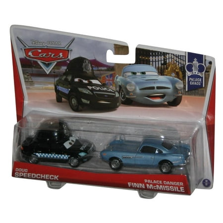Disney Cars Movie Doug Speedcheck & Yelling Finn McMissile Toy Car Set ...