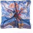 100% Mulberry Silk Scarf-Printed or Solid Color 35” Square Large Silk ...
