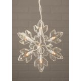 Outdoor String Lights Snowflake String Lights Indoor/Outdoor White ...