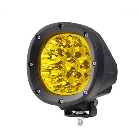 DJKET LED Amber Fog Lights, 4Inch 45W Round LED Offroad Lights Round ...