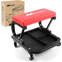 Mechanic Creeper Seat with Tool Tray - 250 LBS Garage Stool for Under ...