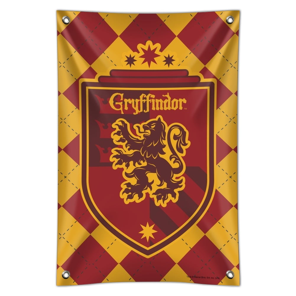 Harry Potter Gryffindor Plaid Sigil Home Business Office Sign - Walmart.com