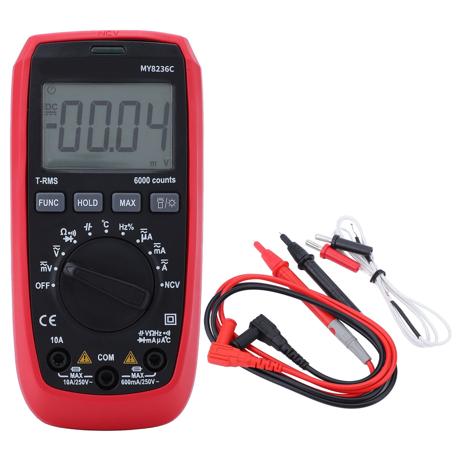 Multímetro digital, multímetro digital con carcasa ABS, comprobador ...