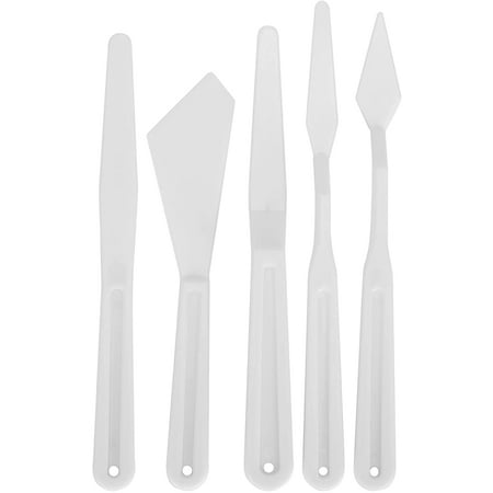 5pcs Plastic Painting Palette Knives Set, for Oil Acrylic Painting ...
