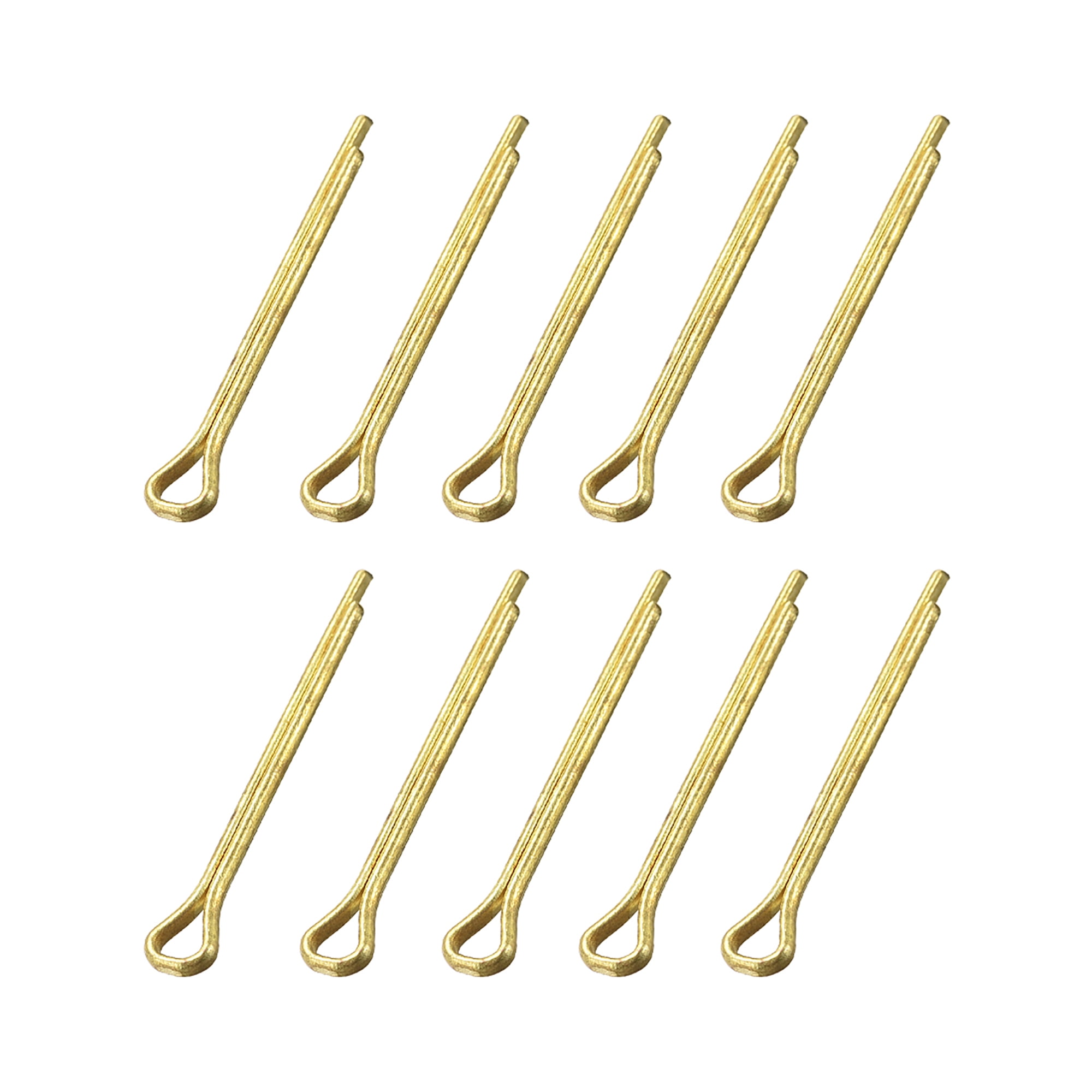 Split Cotter Pin - 2mm x 20mm (5/64 inch x 25/32 inch) Solid Brass 2 ...