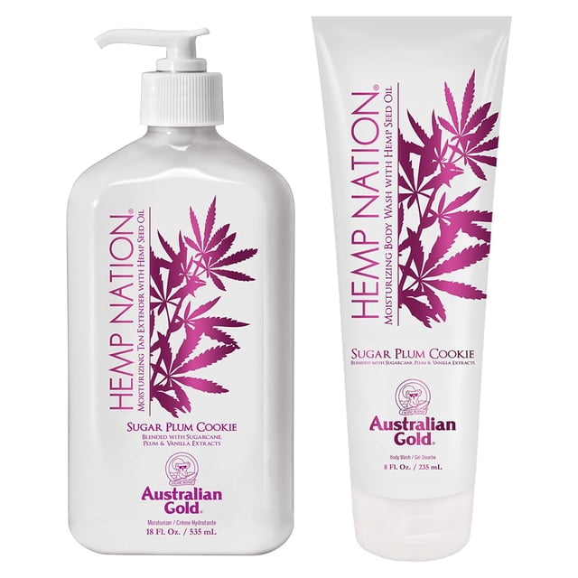 Australian Gold Hemp Nation Sugar Plum Cookie Bundle - Tan Extender ...