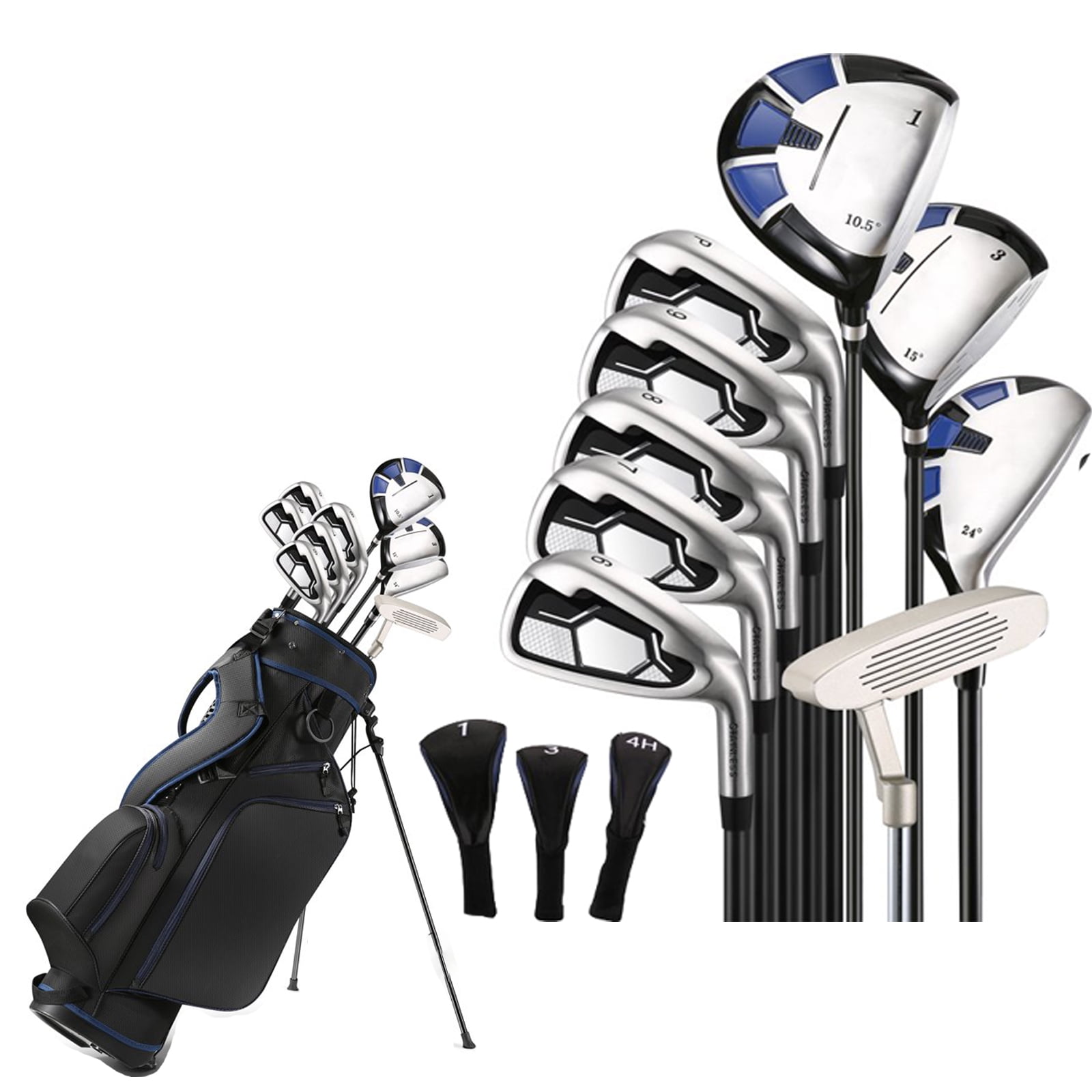 Naipo Golf Club Set for Men 13-Piece Complete Golf Set for Right Handed ...