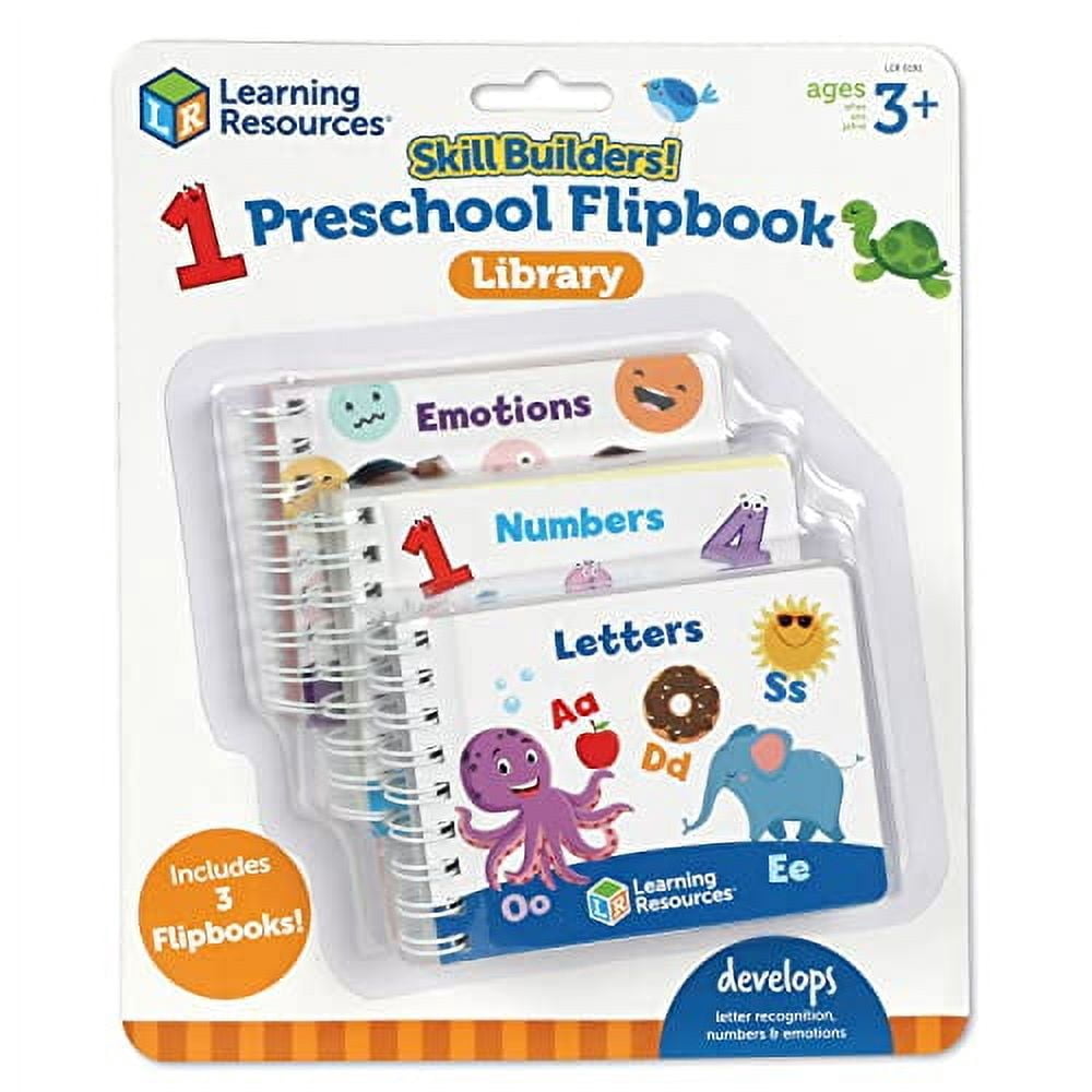 Learning Resources Skill Builders! Preschool Flipbooks -3 Pieces, Ages ...