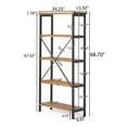 Noble House Jake 4 Shelf Bookcase, Brown - Walmart.com