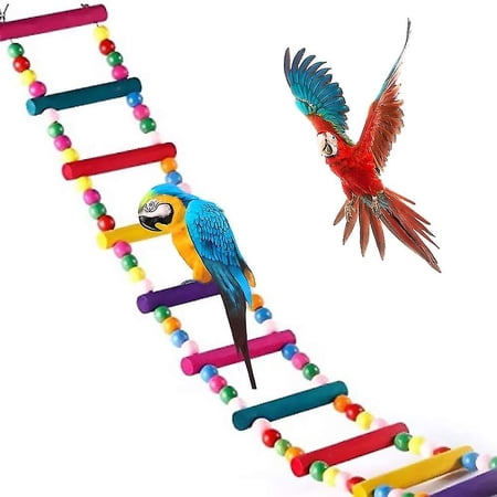 Parrot Bird Toys, Ladder, Swing, Rainbow Bridge Training For Parrots ...