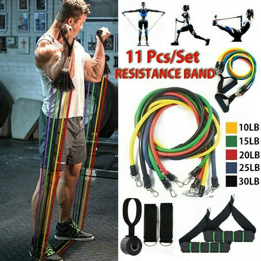 Click here for Wangscanis 11 Pieces Resistance Bands Set With Doo... prices