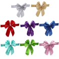 10Pcs Chair Sashes Chair Cover Bands Elastic Bows for Wedding Party ...