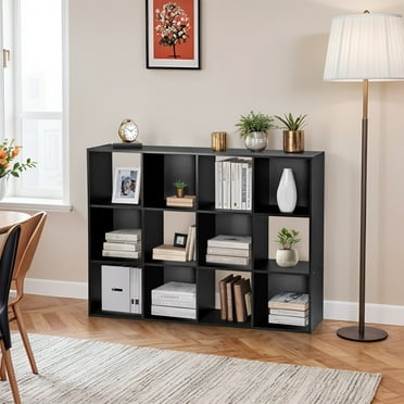 9 Cube Storage Organizer Wooden Display Shelf W/ 5 Removable Back ...