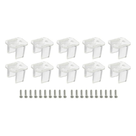 Uxcell LED Neon Mounting Clips Fixing Clamps Holder Fit 8mm Silicone ...