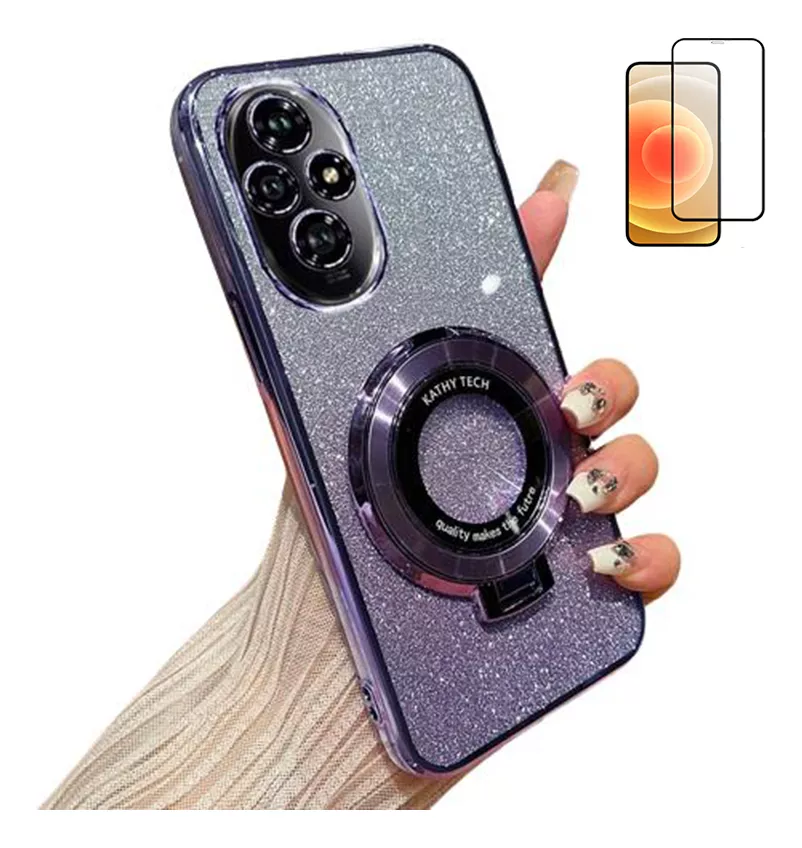 Funda Para Honor 200 Pro 5g Polvo Flash Magnetico+mica | Walmart en línea