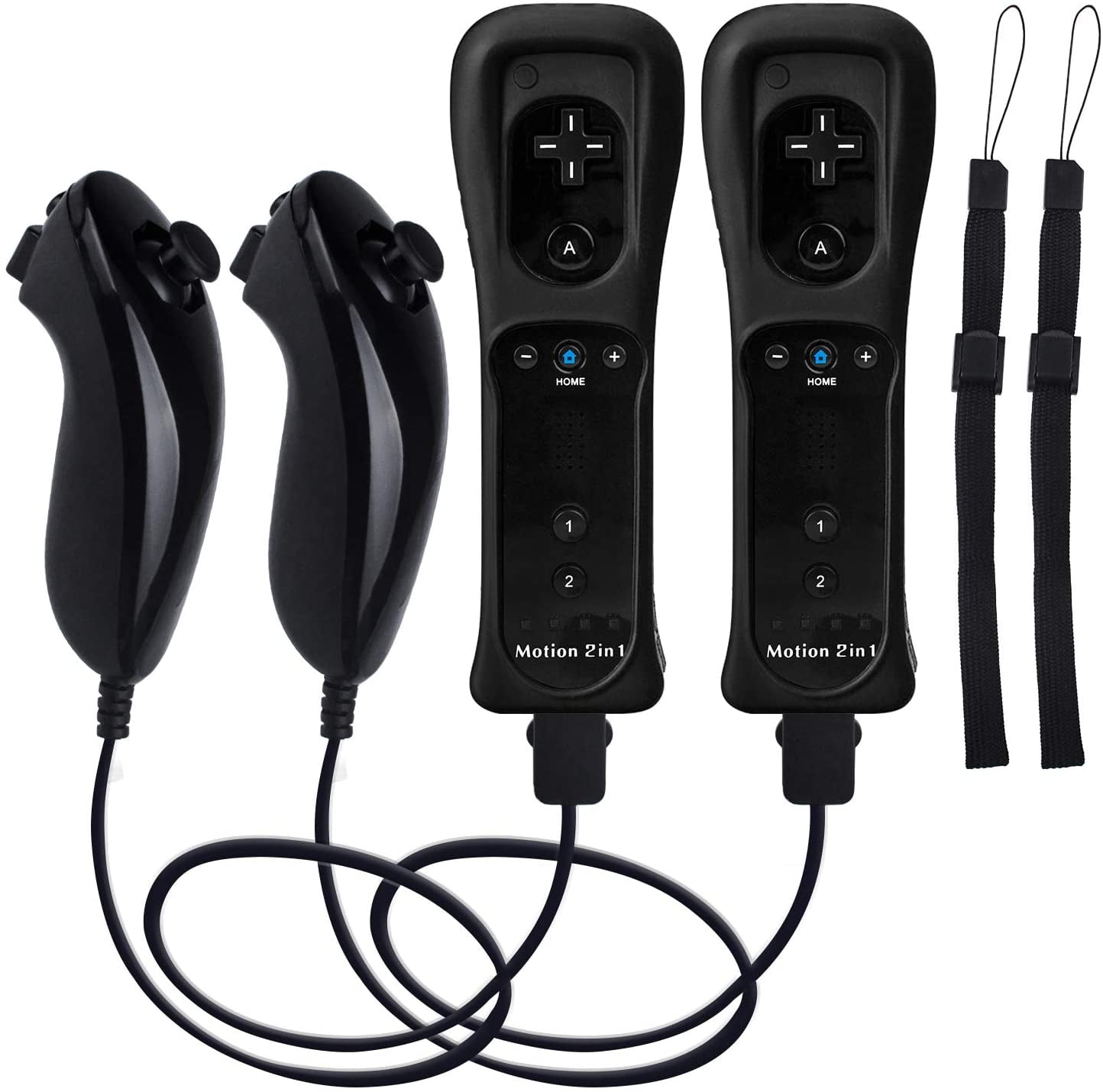 TechKen 2 Pack Remote Controller with Build in Motion Plus and 2 ...