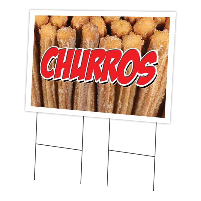 SignMission C-2436 Churros 24 x 36 in. Churros Yard Sign & Stake ...