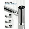 Lefton Rotatable Bathroom Faucet with Temperature Display in Fahrenheit ...