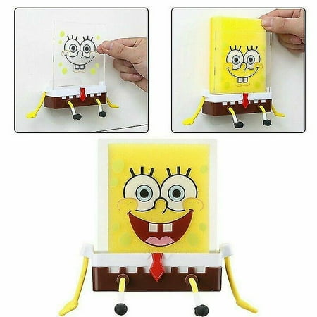 Cartoon Sponge Holder Spongebob Kitchen Organizer Storage Drain Rack ...