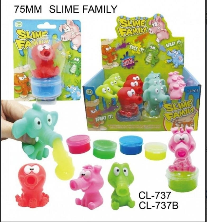 Cute Slime Family Suckers Sensory Fidget Toys ADHD Autism Stress Relief ...