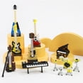 MOC Musical Instrument Building Blocks Music Series ABS Plastic Mini ...