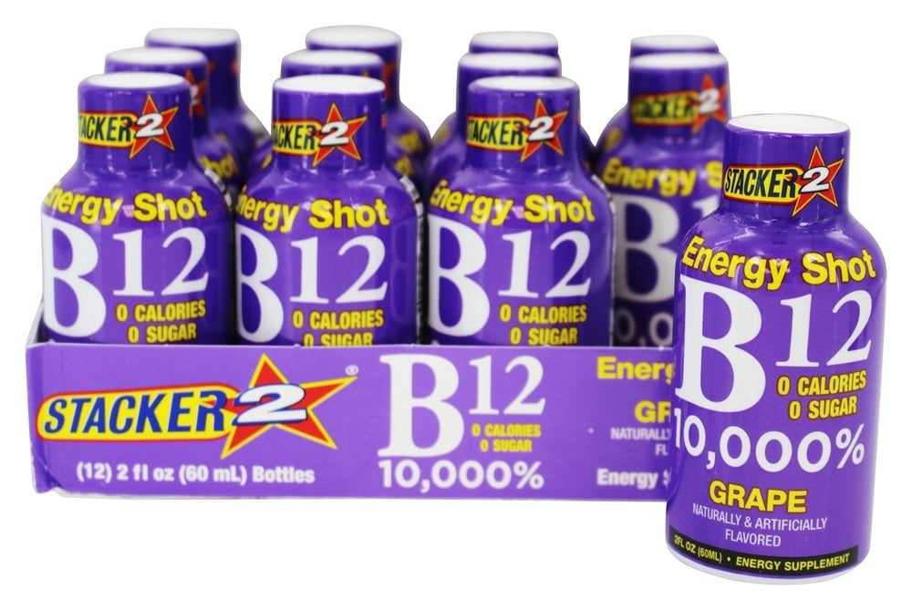 Stacker 2 Grape B12 Energy Shot, 2oz (12 Pack) | Bodega Aurrera en línea