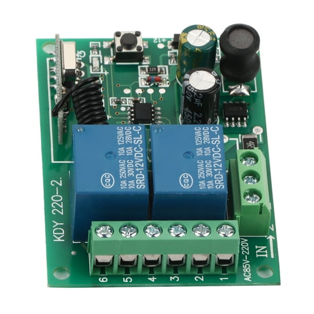 RF Switch 220V 433MHz Receiver Relay Switch Remote Switch Supports Fixed Code And Learning Code ...