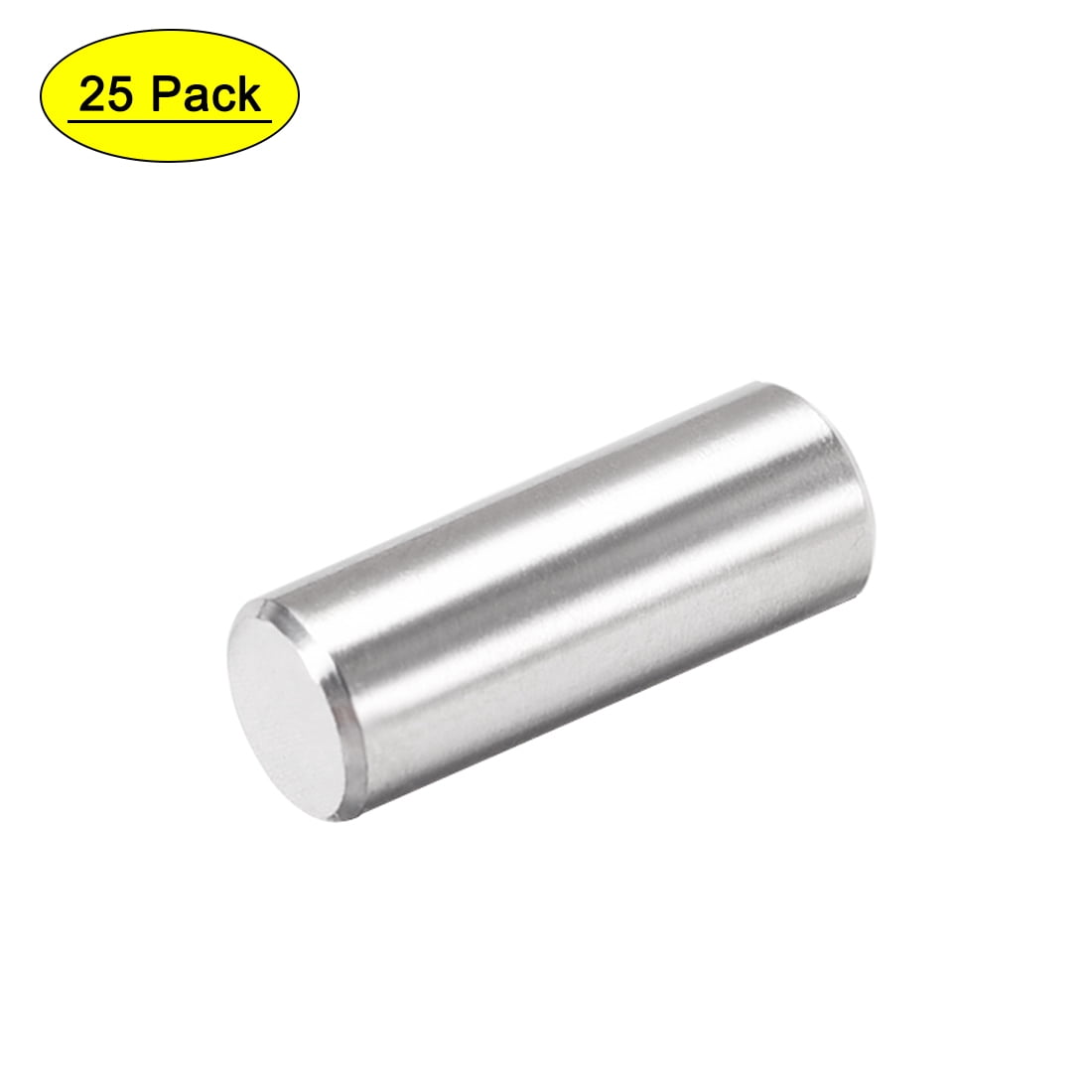 Uxcell 6mm X 16mm 304 Stainless Steel Dowel Pin 25 Pack - Walmart.com