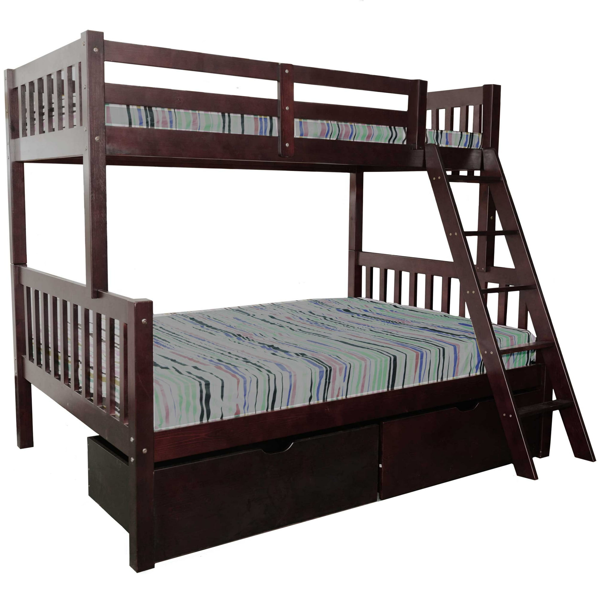 Click here for Scanica Verona Bunk Bed Twin Over Full With Drawer... prices