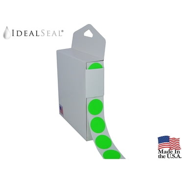 Color Coding Labels Super Bright Neon Yellow Round Circle Dots for ...