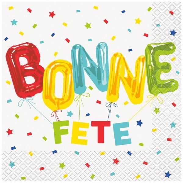 Bright Bonne Fete Lunch Napkins, 16ct - Walmart.ca