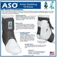 Med Spec ASO Ankle Stabilizer Orthosis, Black, Large - Walmart.com