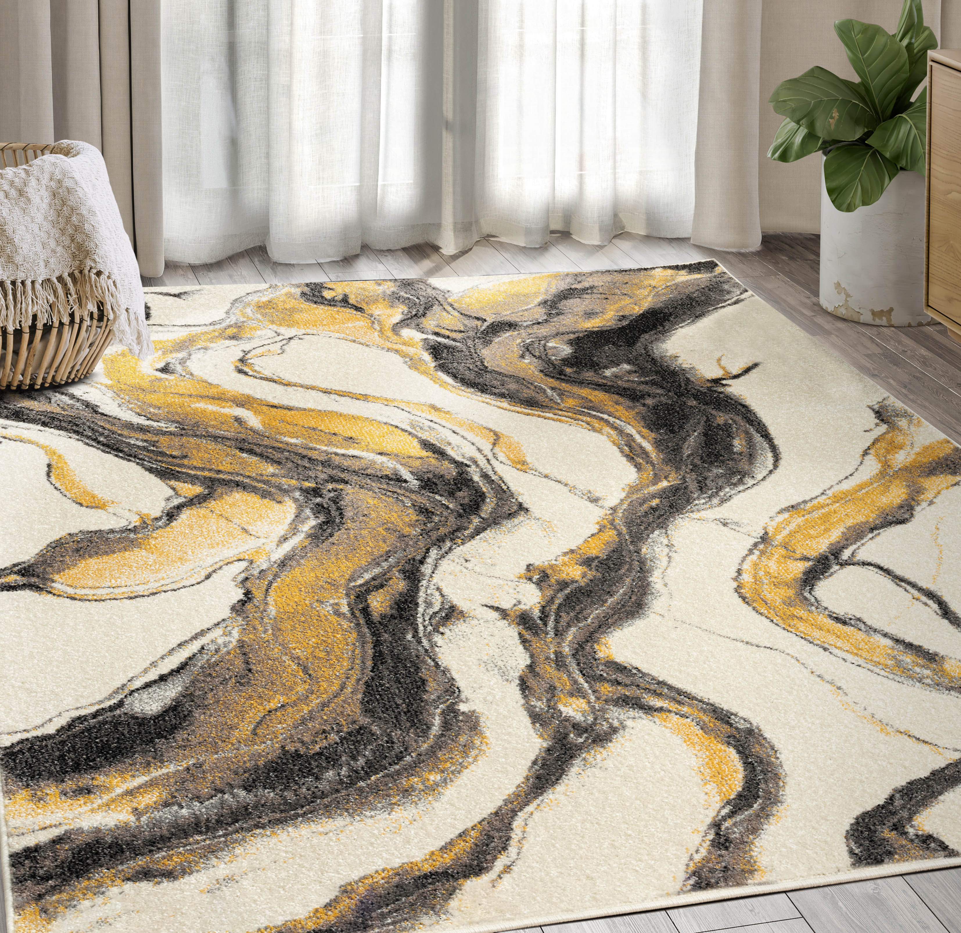 Loloi II Nadia Abstract Aqua / Navy Area Rug - Walmart.com