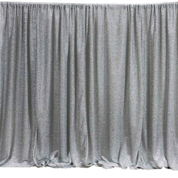 Efavormart 20ft x 10ft Silver Spandex Party Wedding Backdrop ...